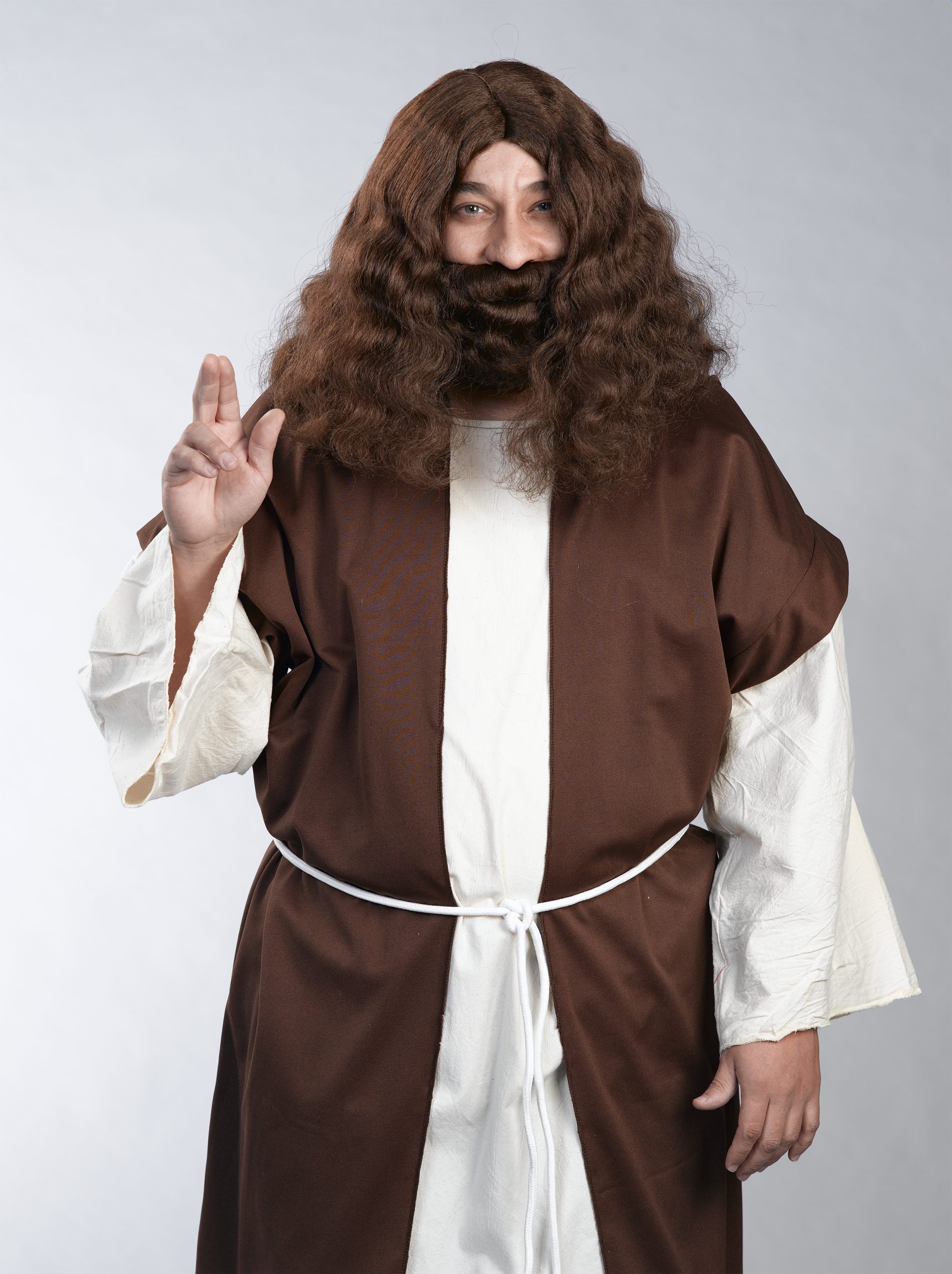 JESUS WIG- BLACK - Costume Holiday House